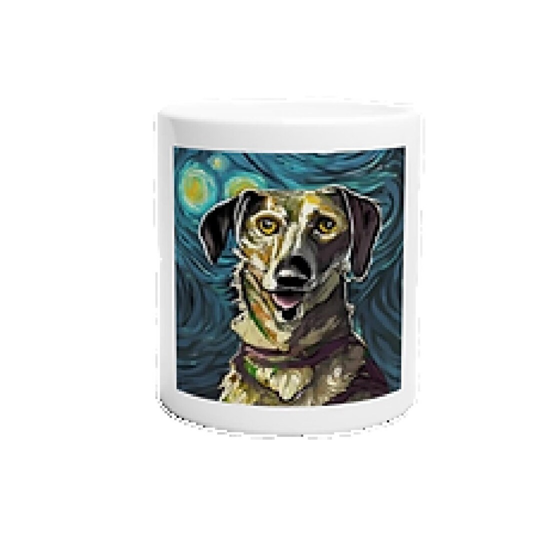 Trigg Hound Dog Themed Mugs and Drinkware Starry Night Style - Etsy