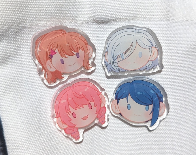 Project Sekai More More Jump Alt Hairstyle Acrylic Pins - Etsy