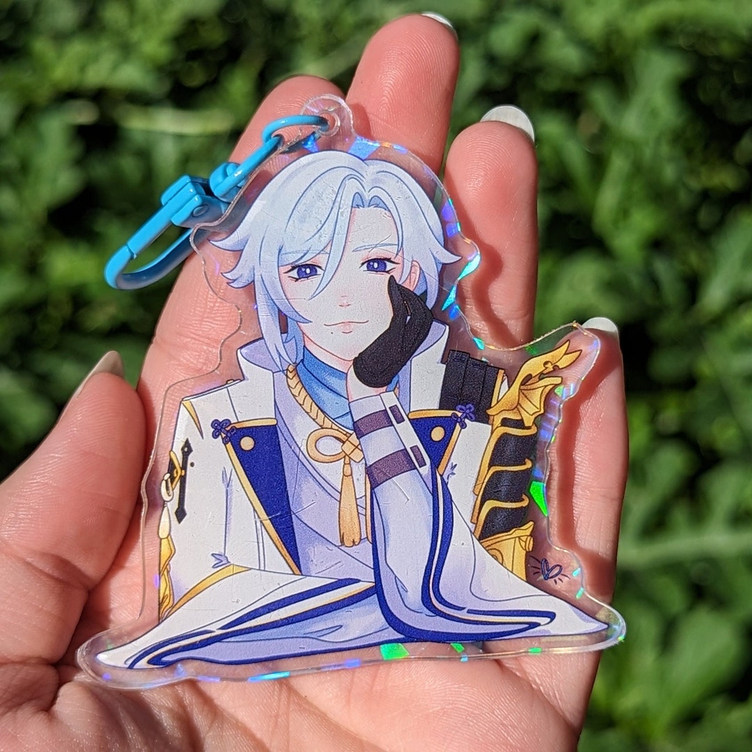 Genshin Impact Faceless Ayato Kamisato Acrylic Keychain - Etsy