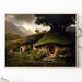 The Shire Oil Painting Print. Hobbitcore Decor. Hobbit Hole Landscape ...