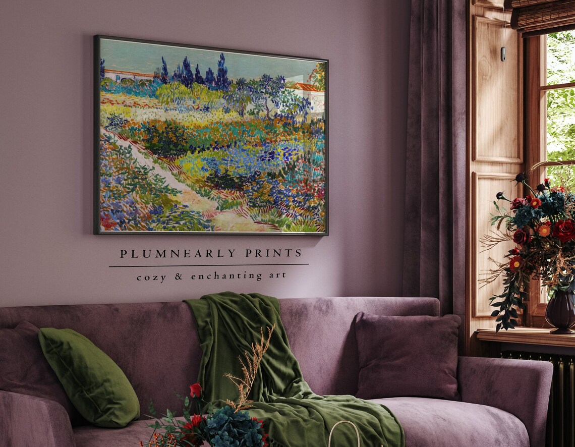 Van Gogh French Country Garden Landscape Impressionist Oil Painting ...