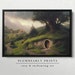 The Shire Oil Painting Framed Canvas. Hobbitcore Decor. Hobbit Hole ...