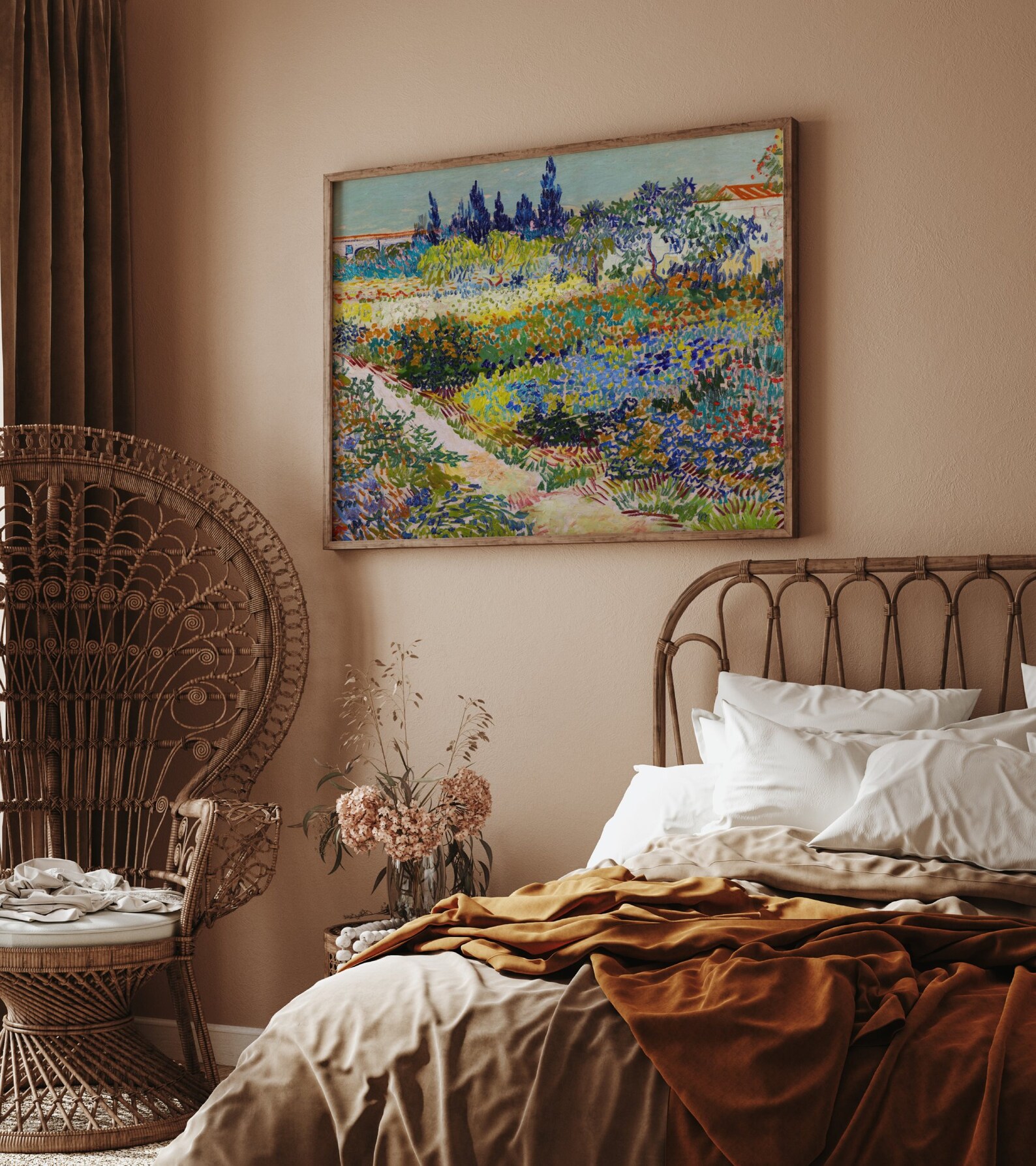 Van Gogh French Country Garden Landscape Impressionist Oil Painting ...