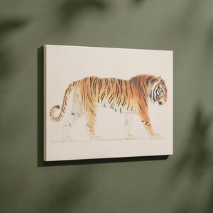Stothard Tiger Animal Illustration Watercolor Painting Framed Canvas ...