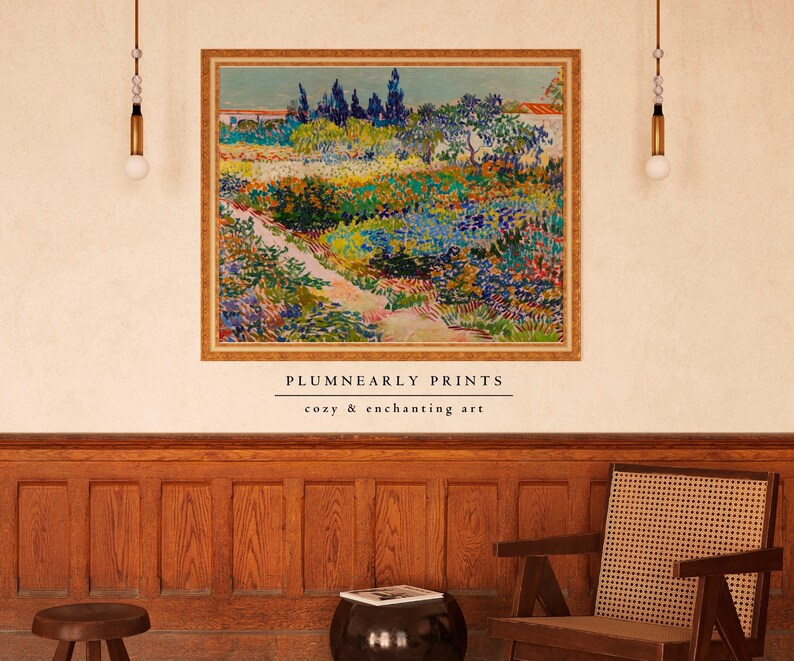 Van Gogh French Country Garden Landscape Impressionist Oil Painting ...