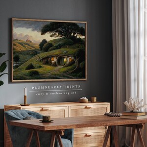 The Shire Hobbit House Landscape Oil Painting Art Print Poster - Etsy