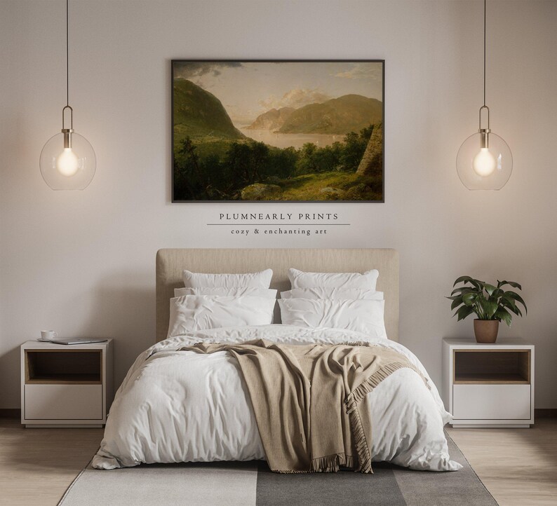 Romantische Berg Traditionelle Amerikanische Landschaft Ölgemälde ...