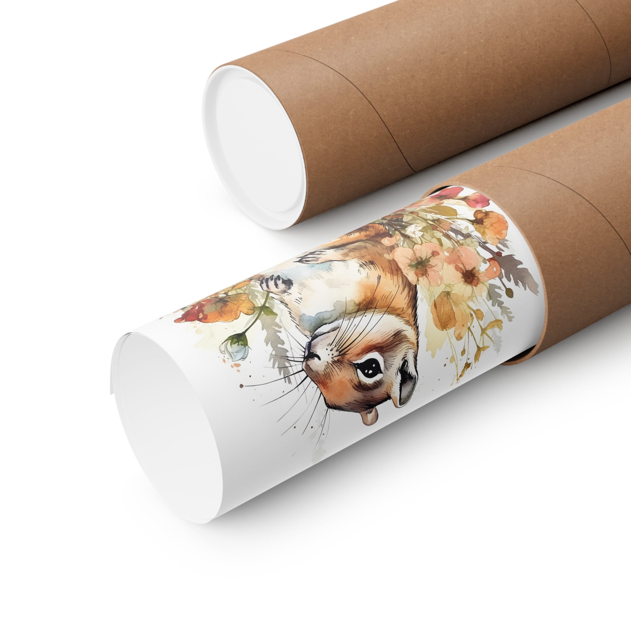 Watercolor Chipmunk Watercolor Art Painting Animal Prints - Etsy