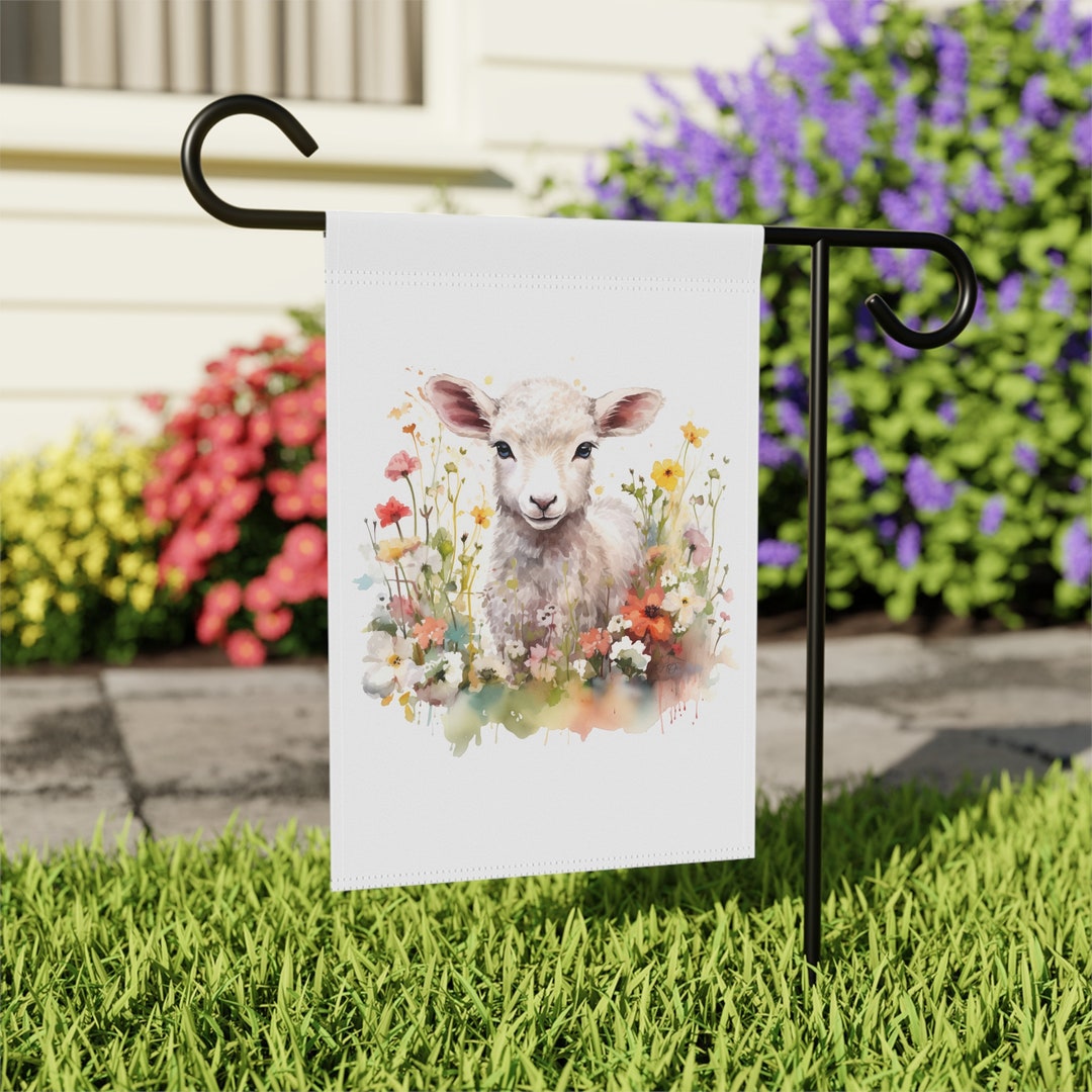 Watercolor Lamb, Watercolor Art, Easter Art, Easter, Lamb Flag, Lamb ...