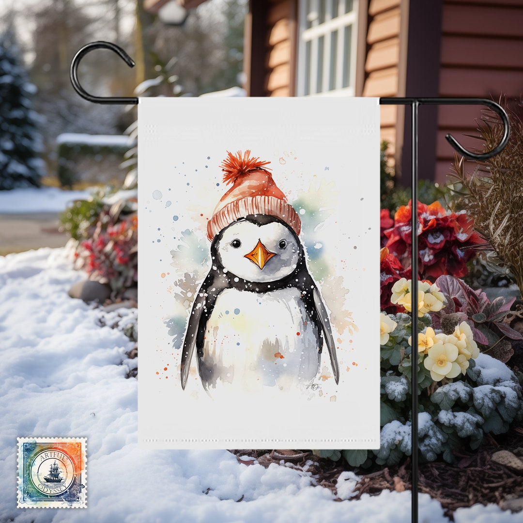 Watercolor Penguin, Watercolor Art, Christmas, Christmas Gift, Penguin ...