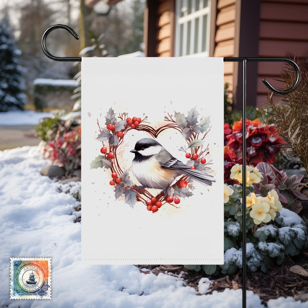 Watercolor Chickadee, Watercolor Art, Valentines Day Art, Valentine ...
