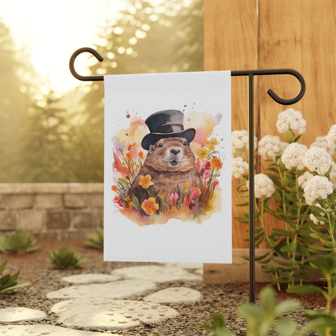 Watercolor Groundhog Day, Punxsutawney Phil, Groundhog Day Art ...