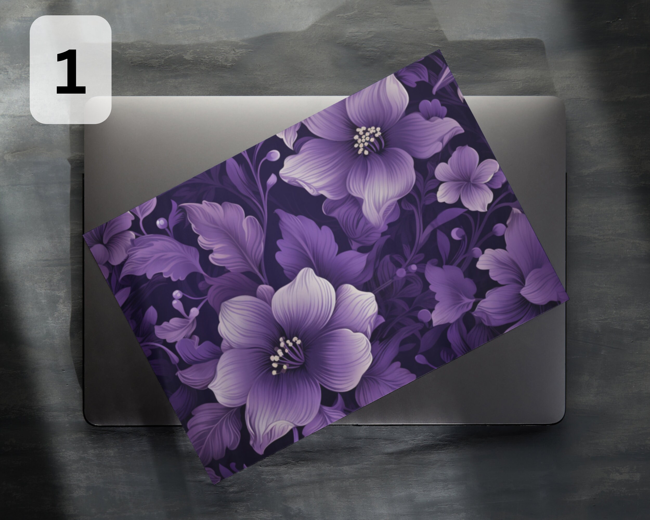 8 Seamless Purple Flower Patterns Designs | Instant Download - Etsy