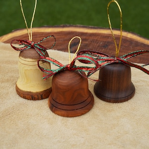 Wooden Christmas Ornament Bells - Etsy