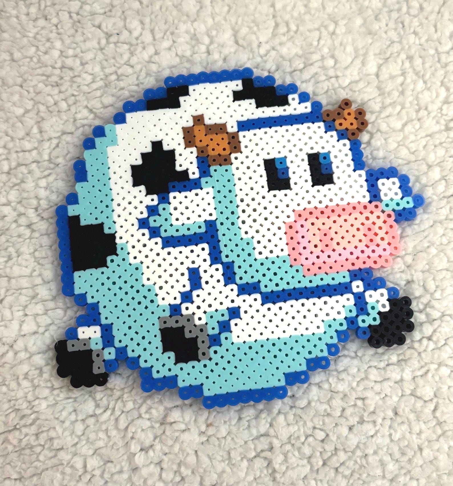Cute Cartoon Cow Balloon Fuse Bead Figurine - Etsy