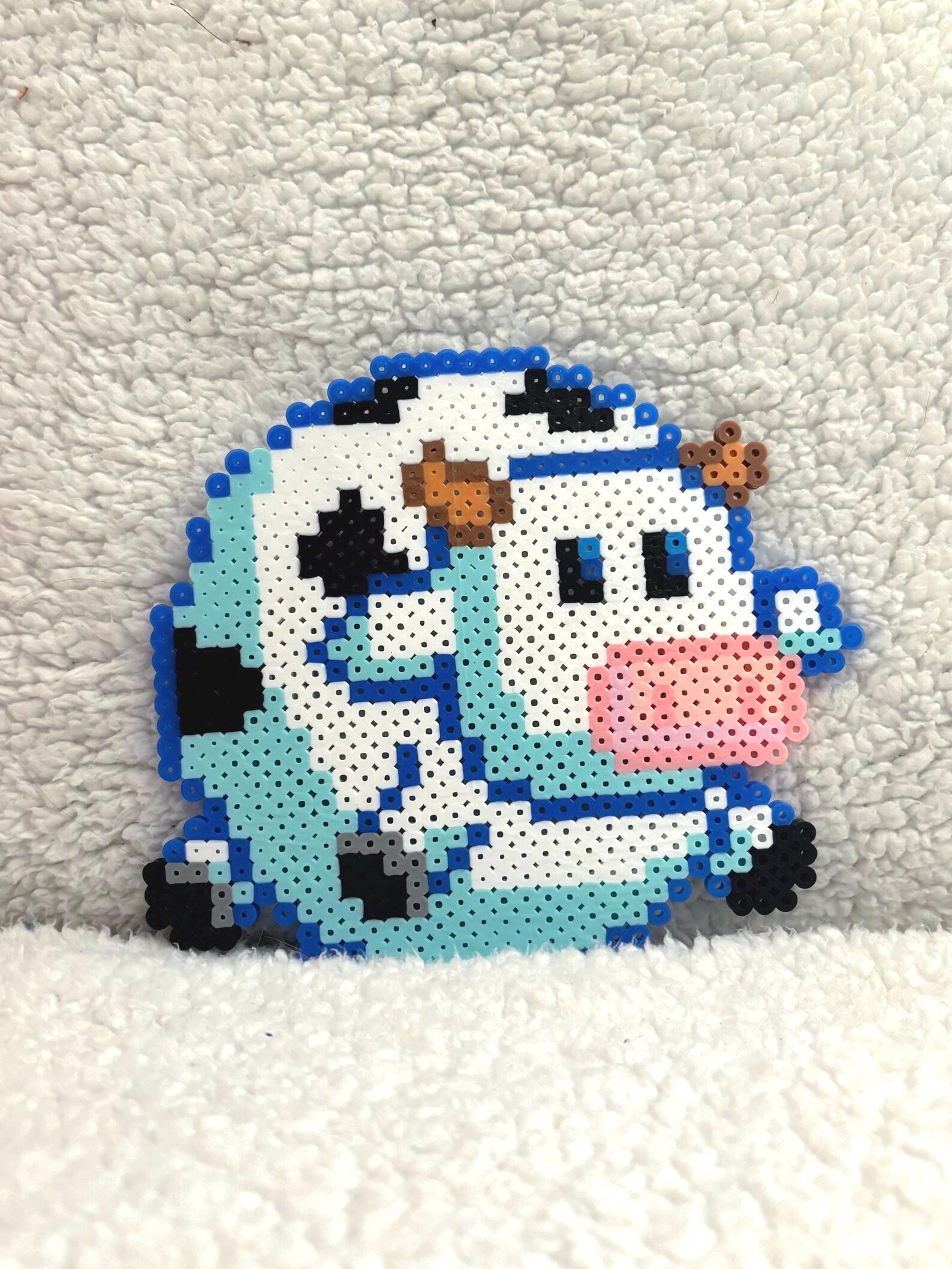 Cute Cartoon Cow Balloon Fuse Bead Figurine - Etsy