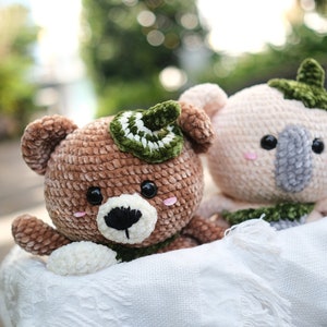 Crochet Poppet Bear Pattern, Amigurumi Teddy (english PDF Pattern) - Etsy