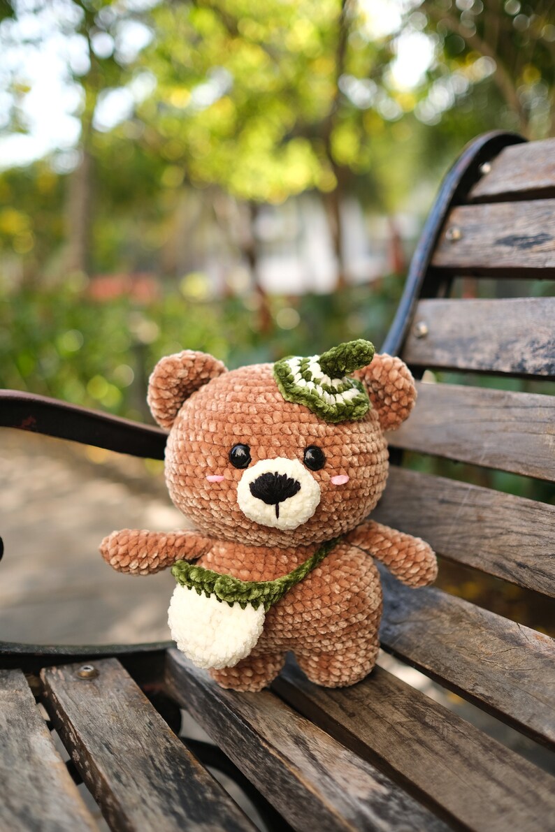 Crochet Poppet Bear Pattern, Amigurumi Teddy (english PDF Pattern) - Etsy