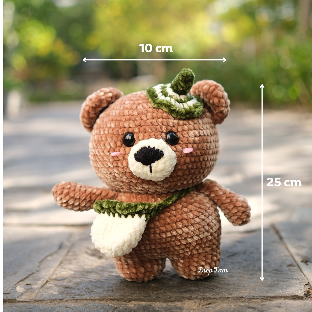 Crochet Poppet Bear Pattern, Amigurumi Teddy (PDF) - Etsy