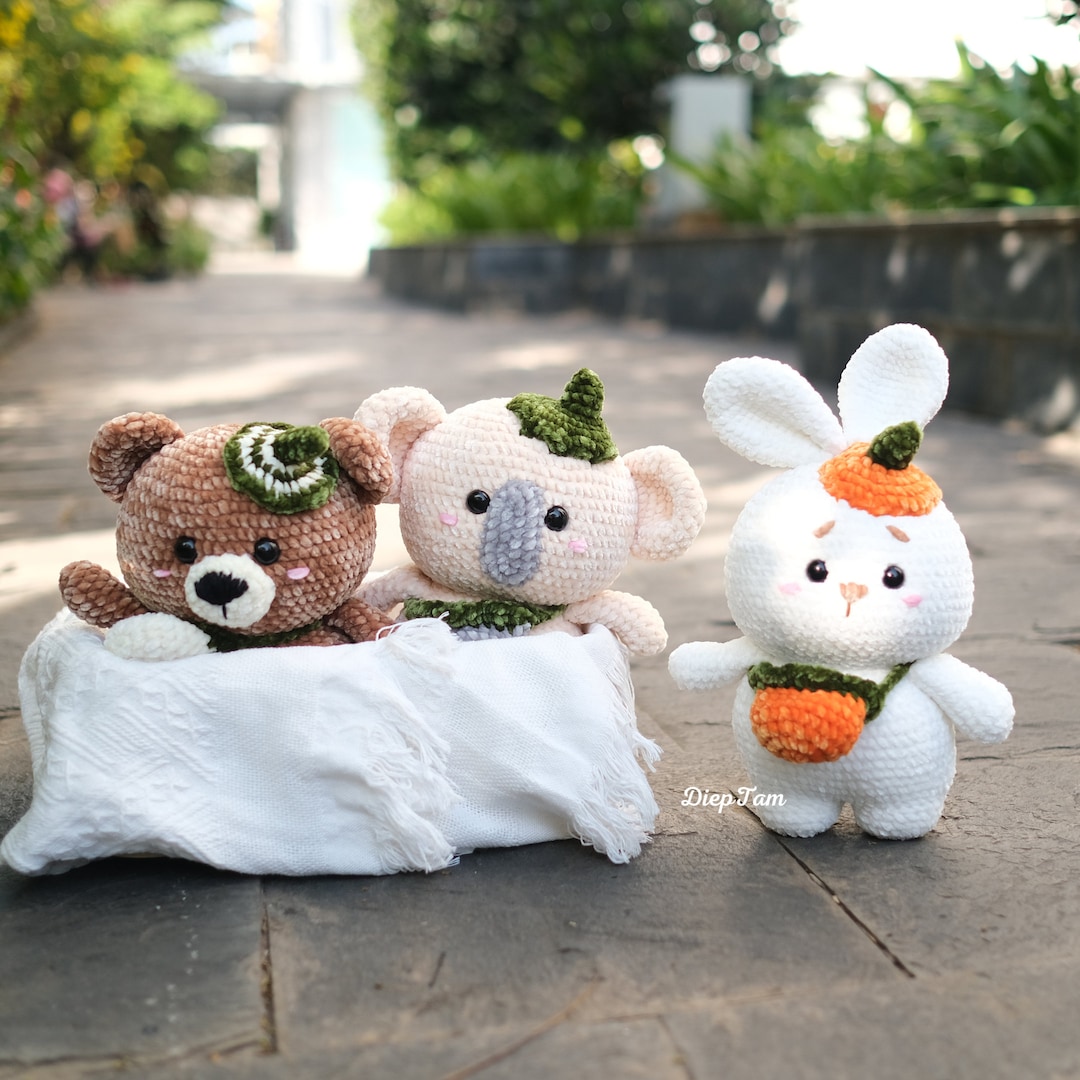 Crochet Pattern Animals/bundle3in1 Crochet Pattern/english Pattern Pdf ...