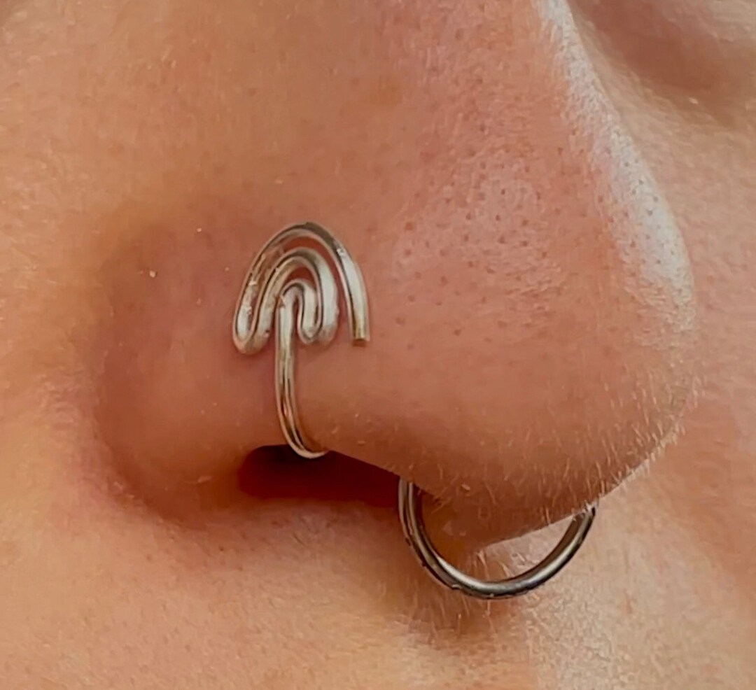 Rainbow Nose Cuff, Fake Nose Peircing, No Peircing Nose Jewelry, Nose ...