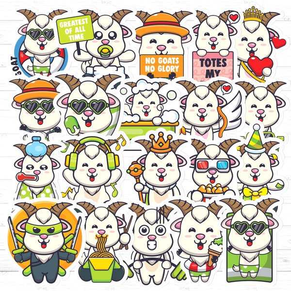 Cute Goat Stickers - Etsy