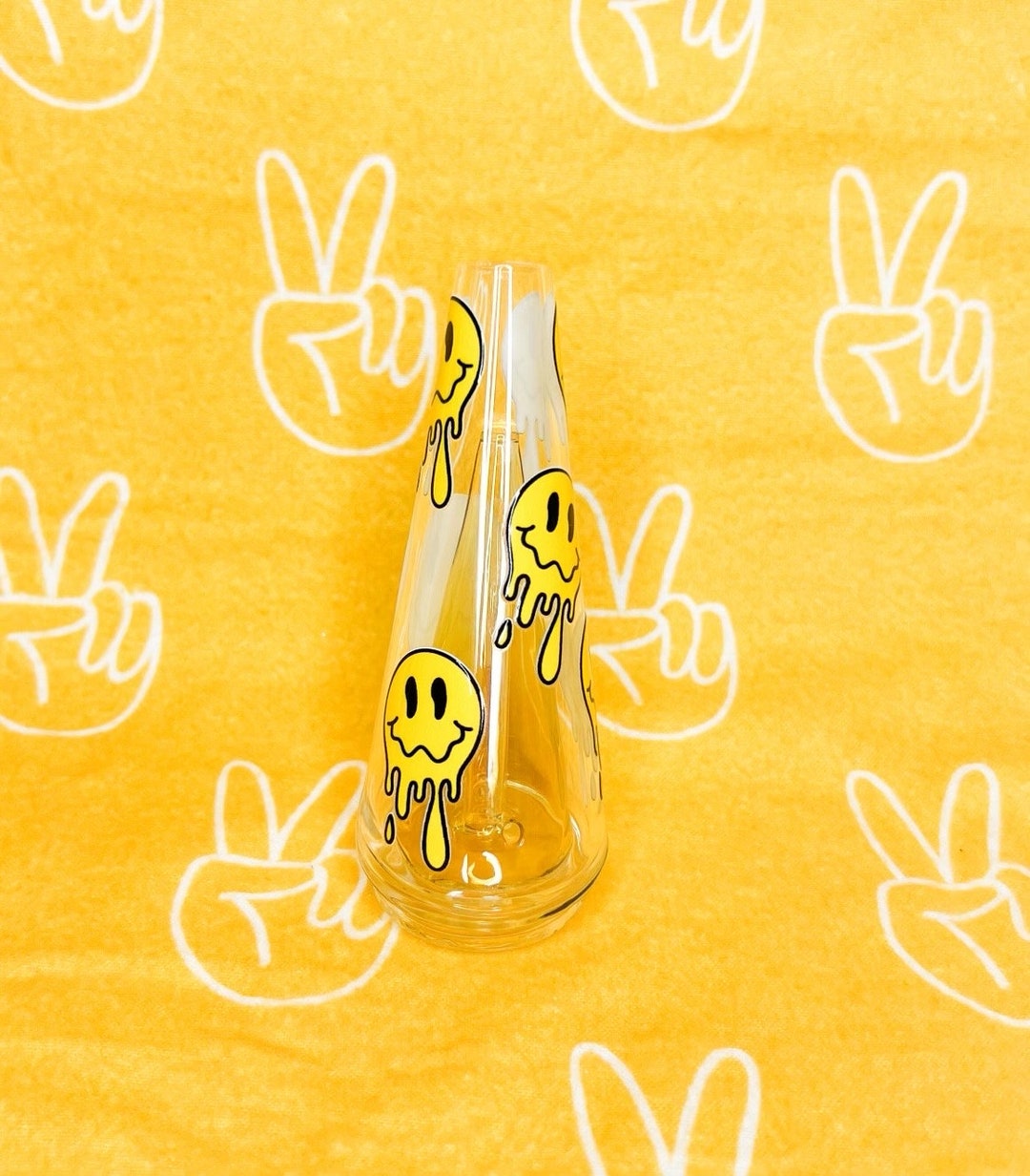 Melty Smiley Face Peak Glass Attachment Replacement Puffco Peak Pro ...