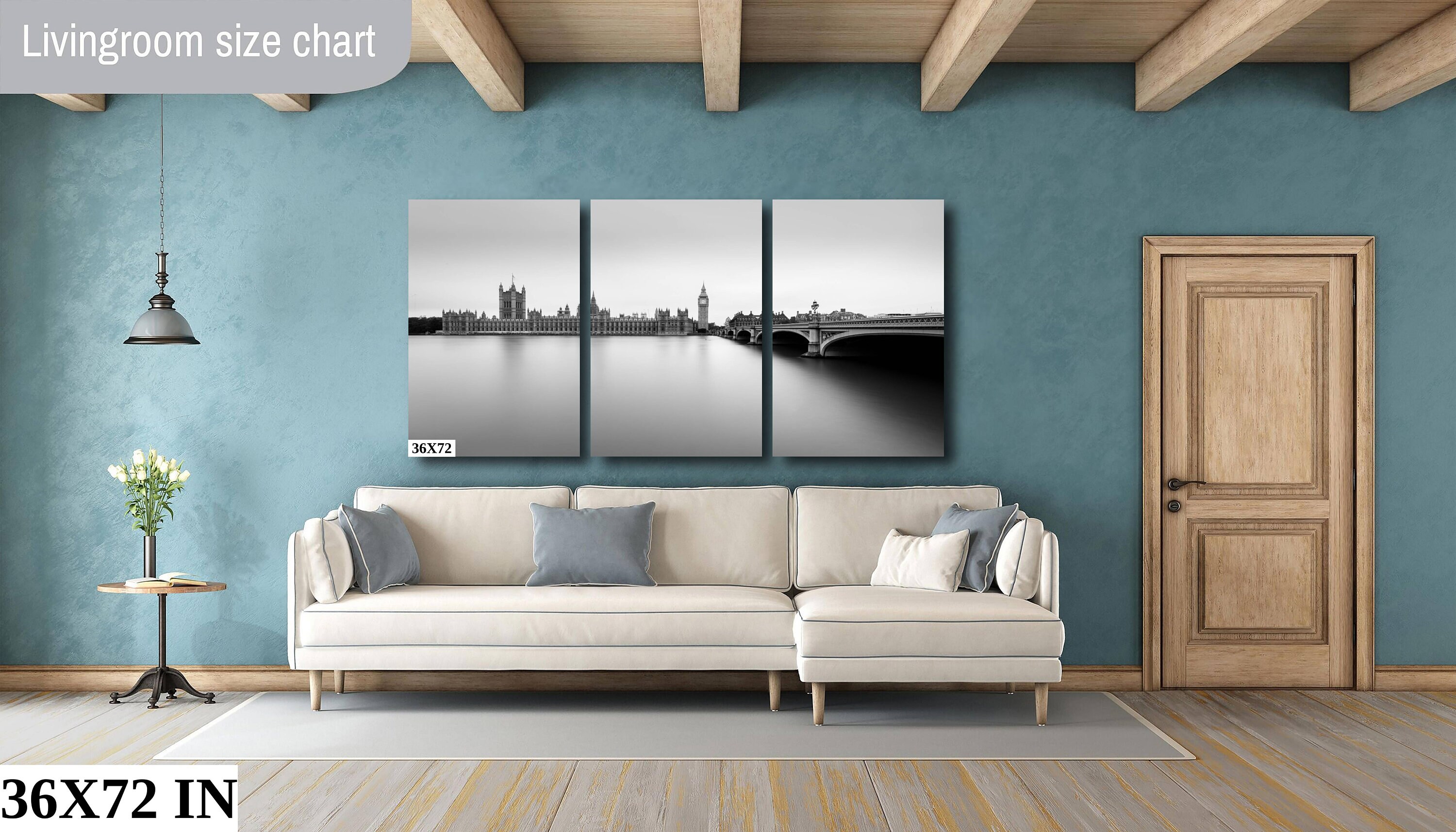 LONDON, UNITED KINGDOM, Uk, Big Ben, England, Black White, Canvas Print ...