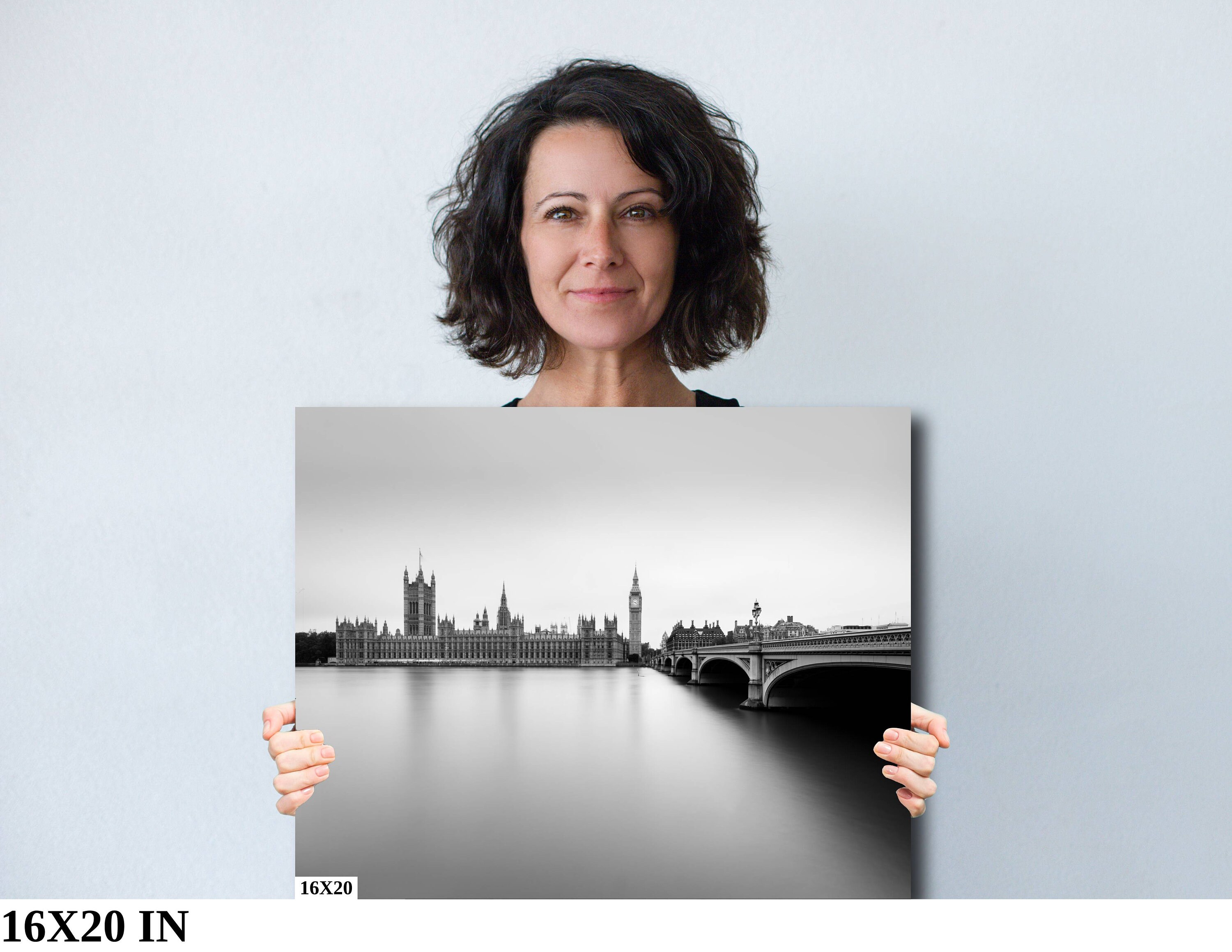 LONDON, UNITED KINGDOM, Uk, Big Ben, England, Black White, Canvas Print ...