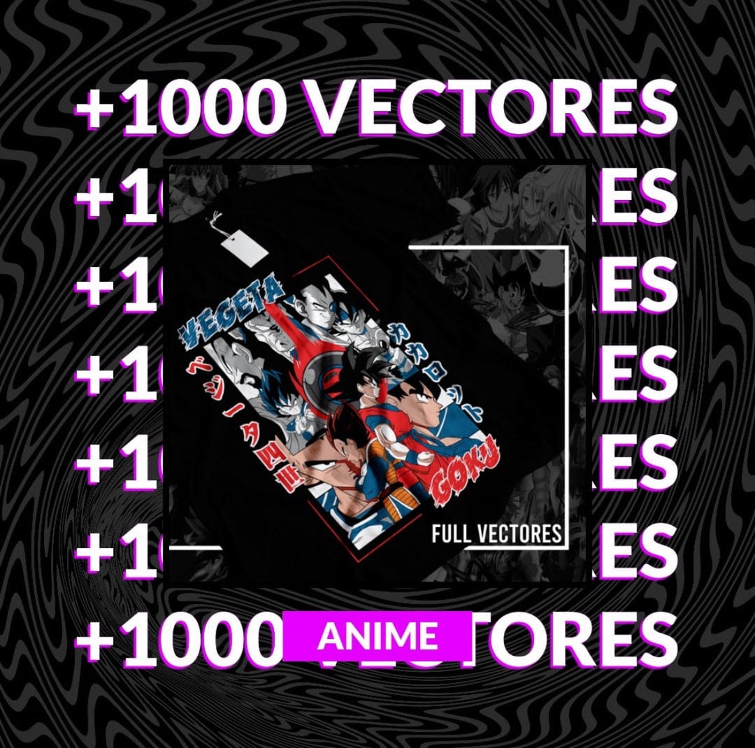 Más De 1000 De Anime Vectores Para Hacer Playeras En Dtf , Dtf ...