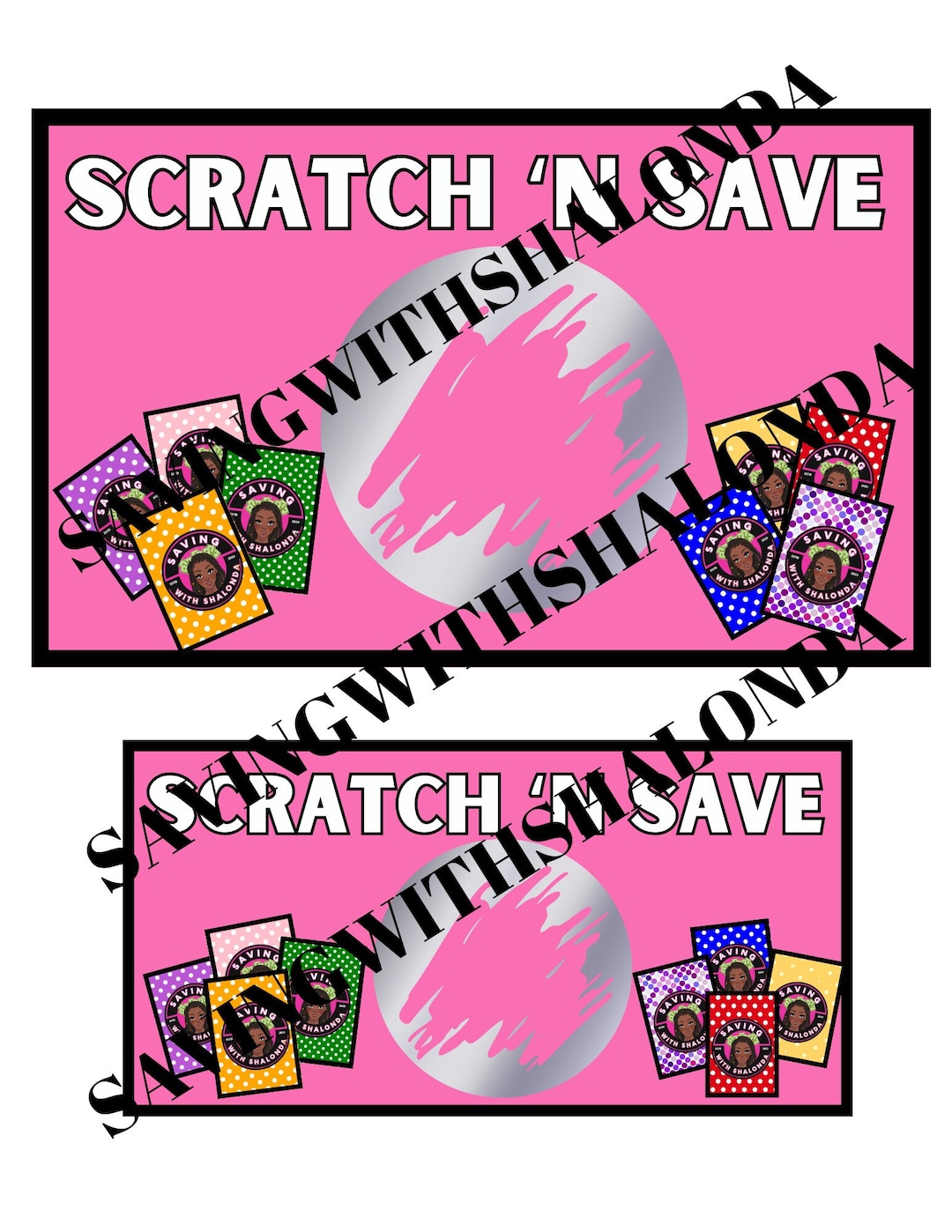 SWS Scratch N Save Card Game - Etsy