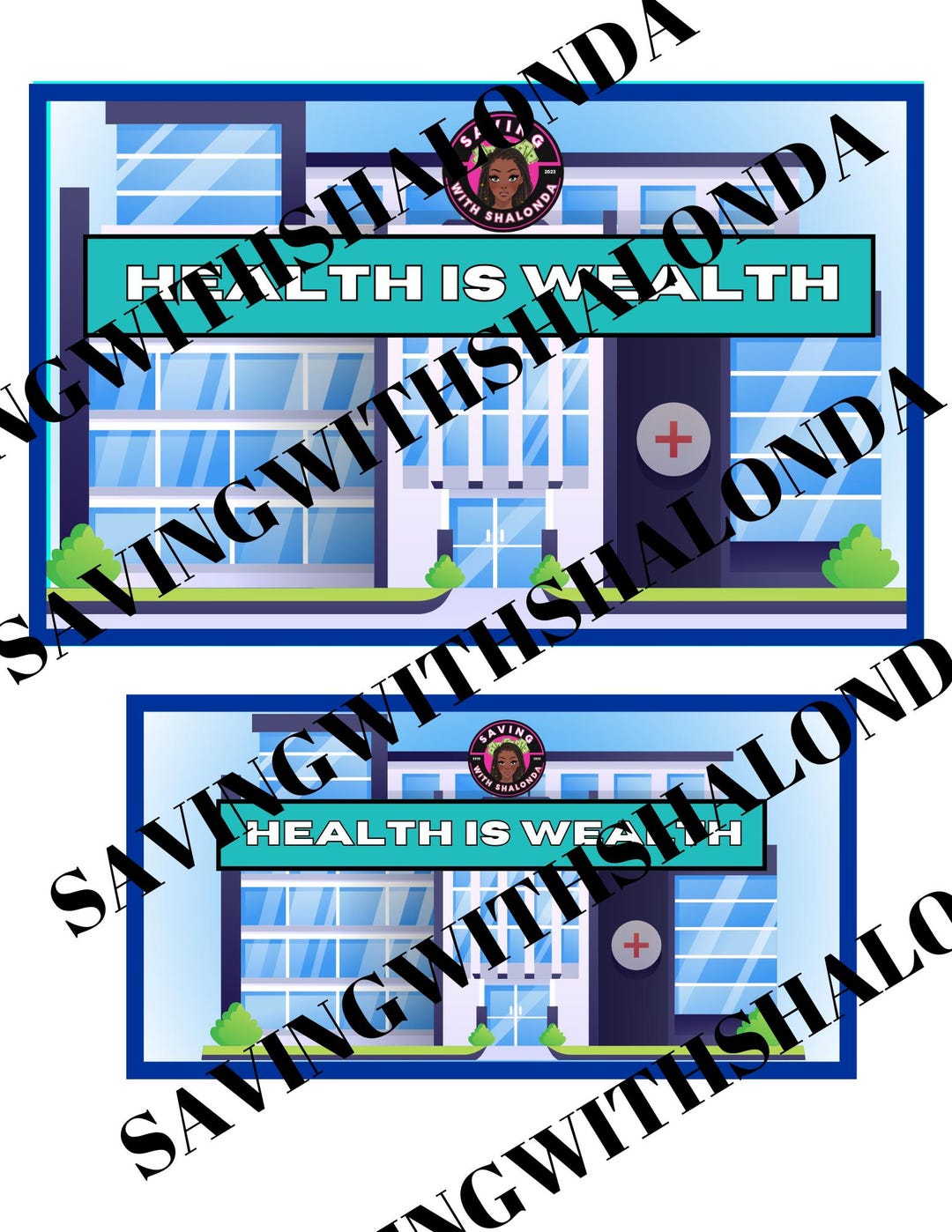 8.5X11 Health is Wealth DIY KIT - Etsy