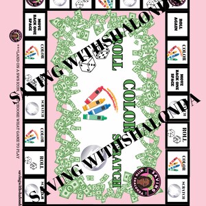 8.5X11 PINK Roll Color Scratch GAME KIT - Etsy