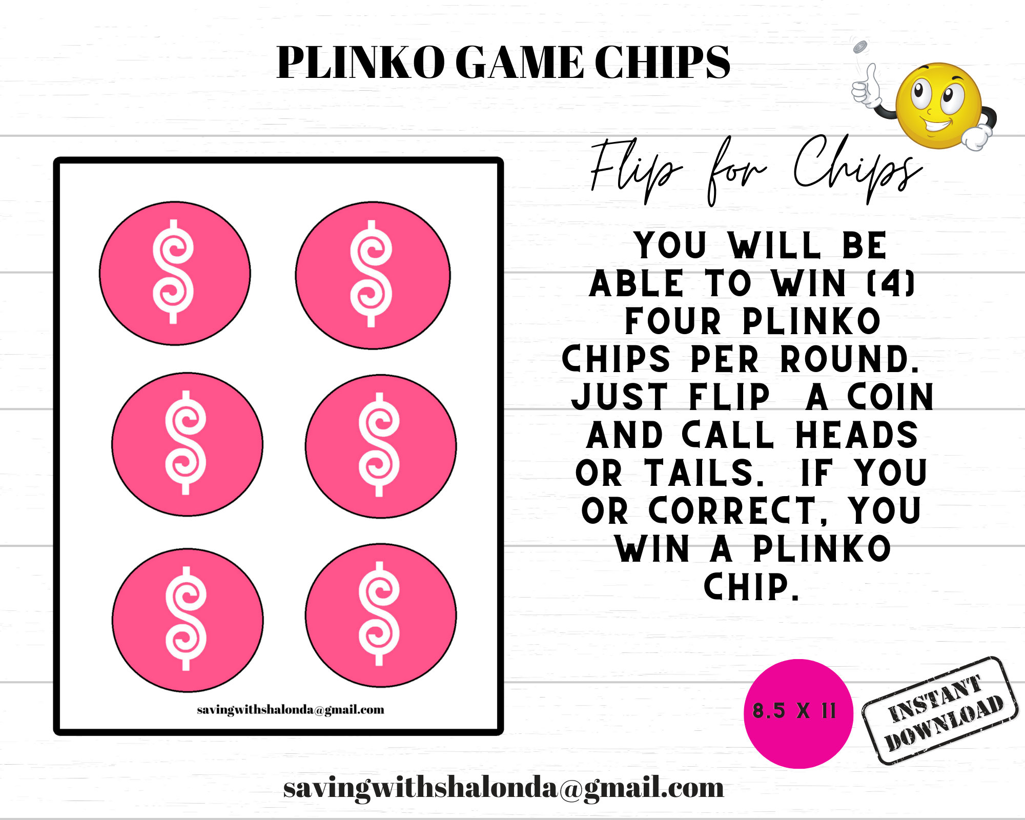 PLINKO Game Show Savings Challenge /the Price is Right/game - Etsy