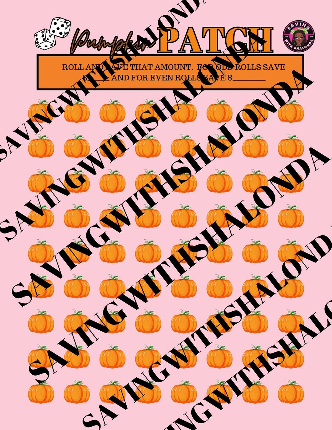 8.5X11 PINK SWS 3.25K Fall Freebies - Etsy