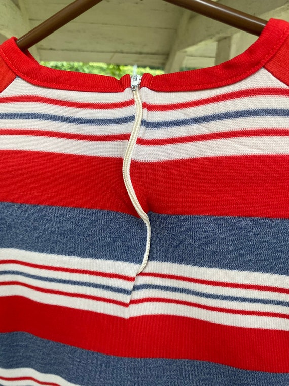 1960s red and blue top - Gem