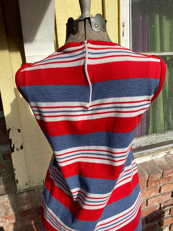 1960s red and blue top - Gem
