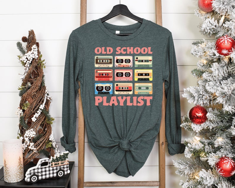 Old School Playlist T-shirt 80s 90s Retro Music Shirt Tape - Etsy