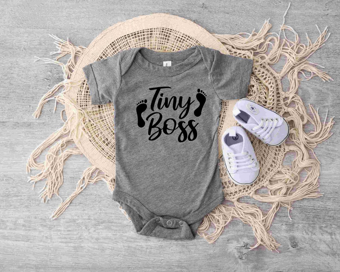 Tiny Boss Baby Bodysuits, Funny Baby Bodysuits, Tiny Boss Baby Onesie®, Funny Shirts for Baby ...