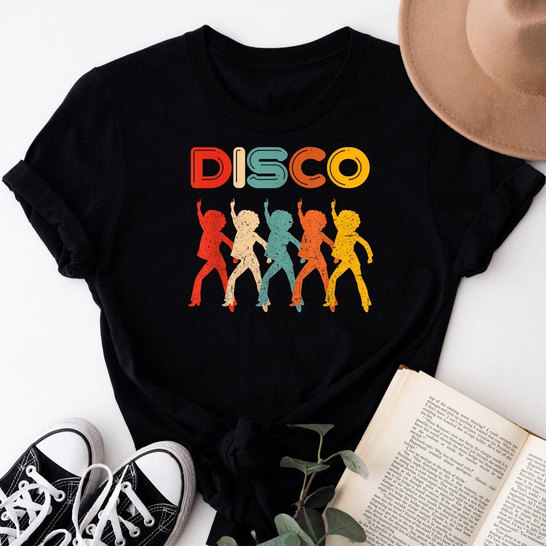 Rainbow Disco T-shirt, Disco Dancers Shirt, Disco Crewneck, 80s Shirt ...