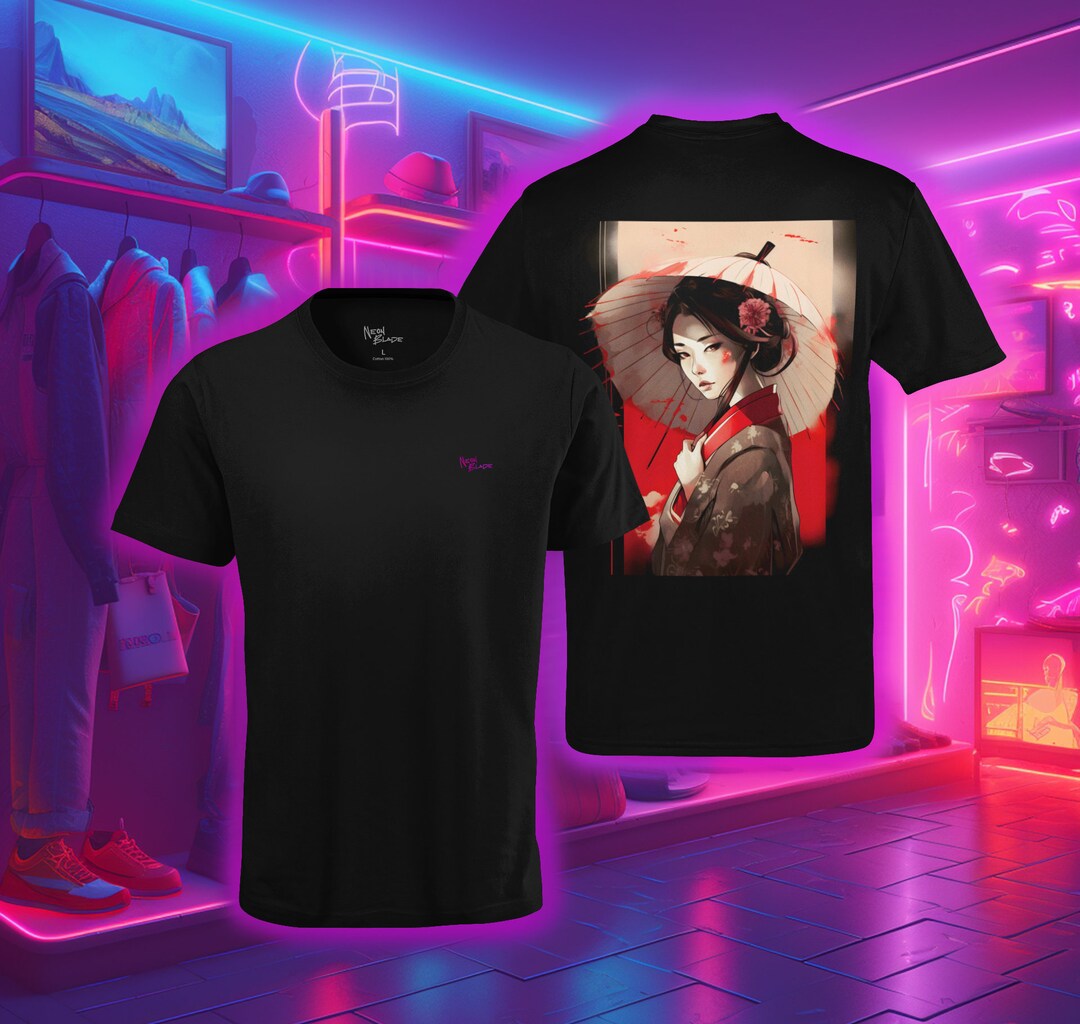 Sakura Serenade: Unveil the Elegance With Our Geisha Breeze Tee, a ...