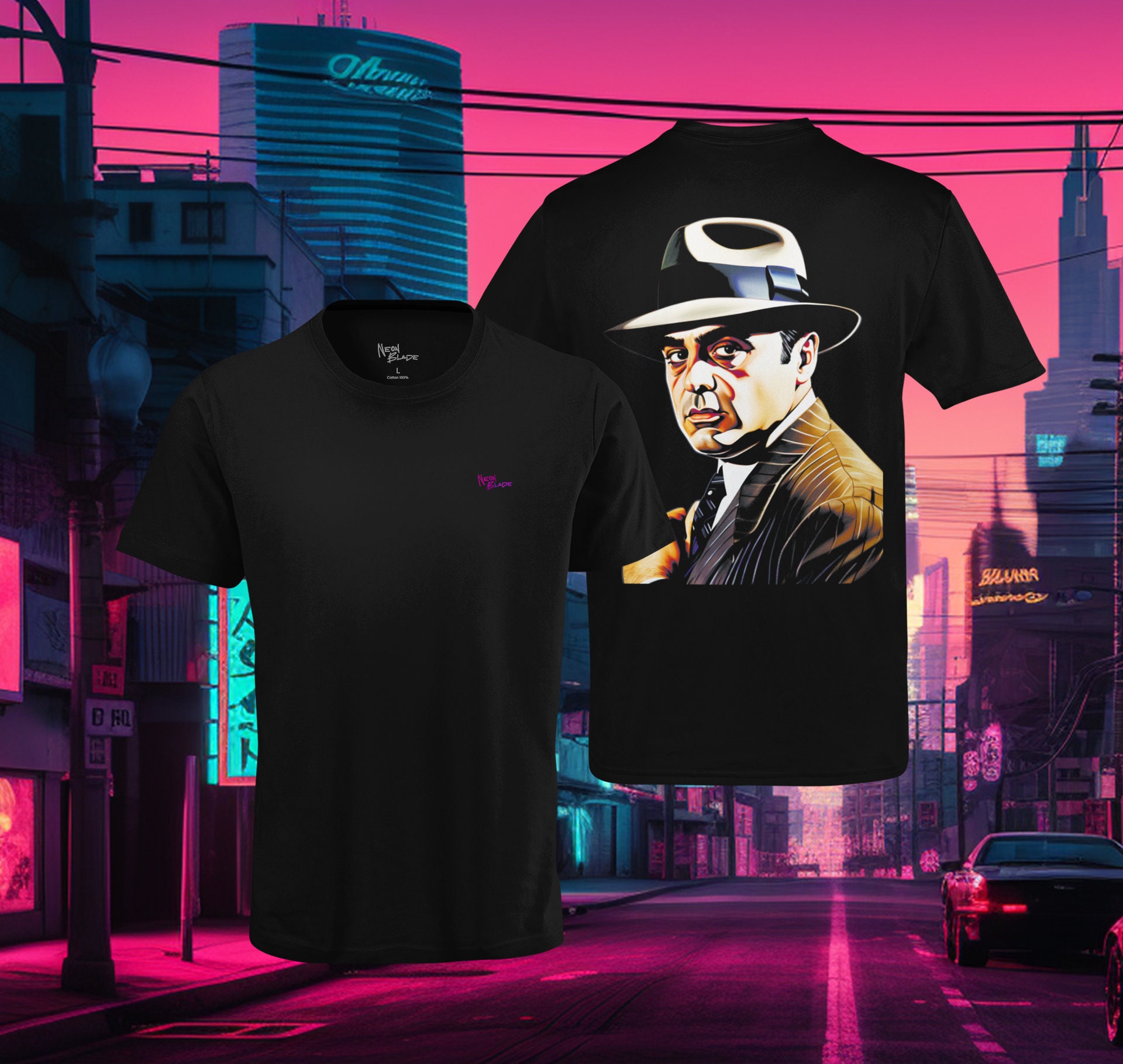 Al Capone T-shirt: Unmatched Quality With a Captivating Back Print That ...
