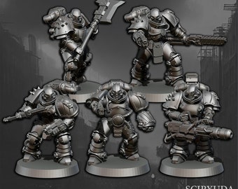 STEEL BROTHERHOOD SQUAD Sci-fi Tabletop Wargaming 32mm - Etsy
