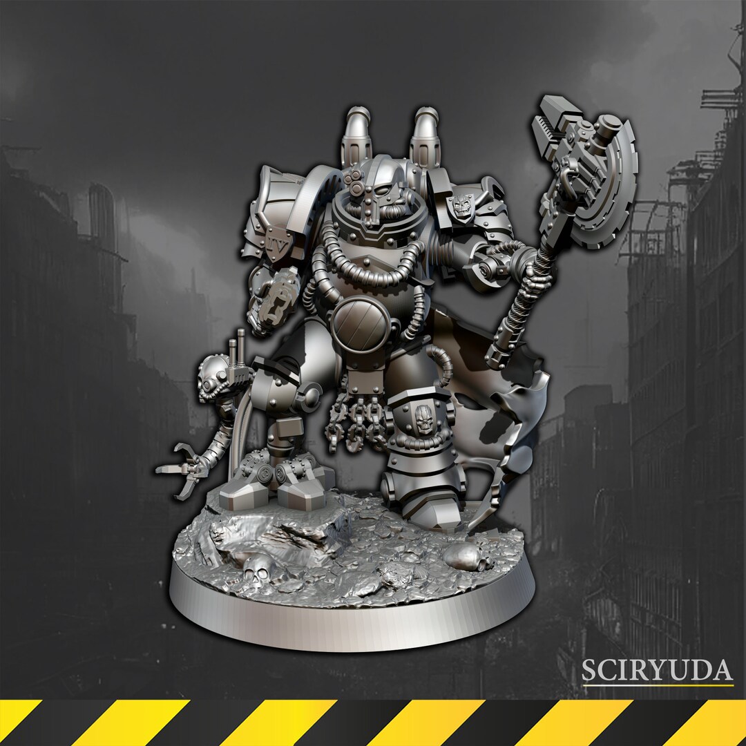 STEEL BROTHERHOOD LORD - Sci-fi Tabletop Wargaming Roleplaying 28mm ...