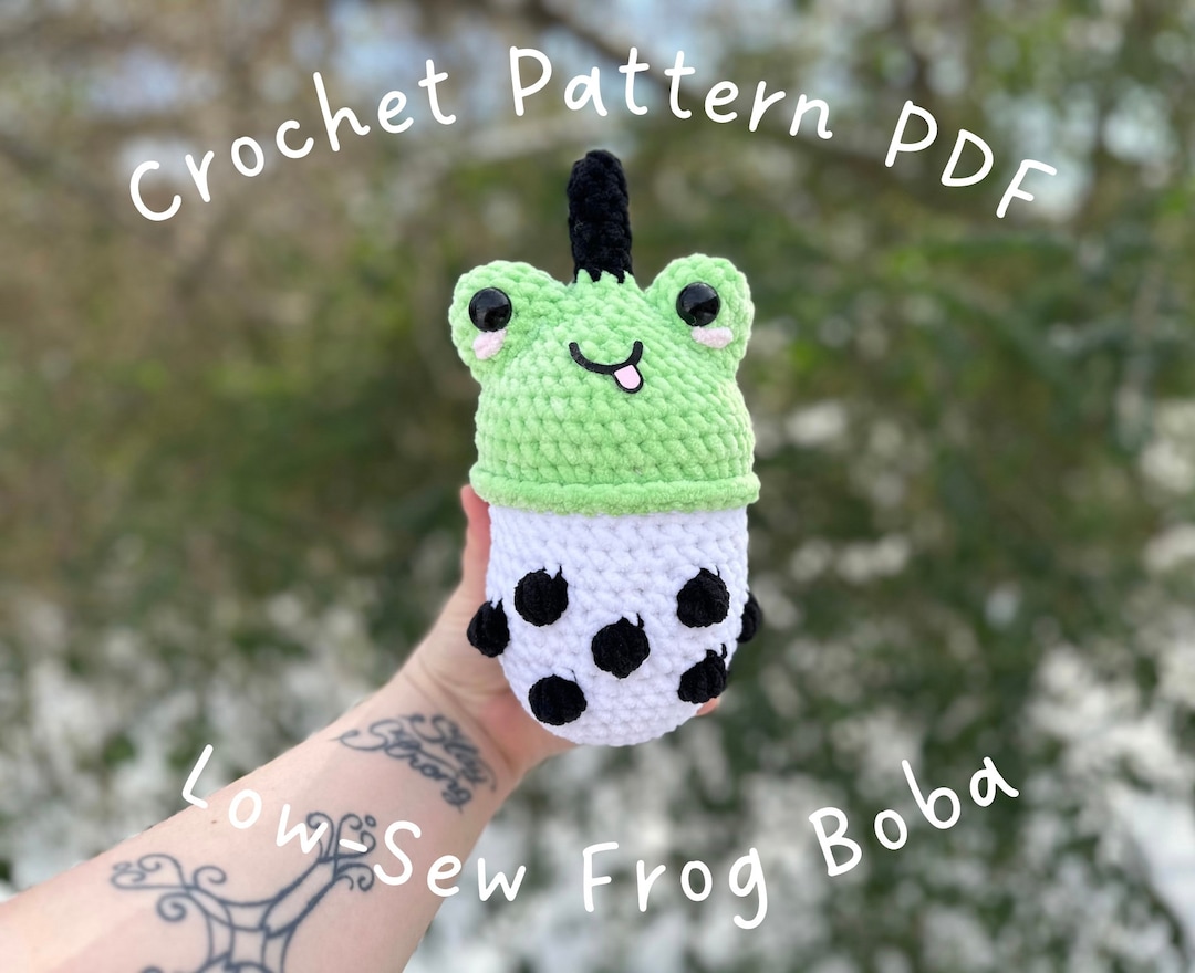 Low-sew Frog Boba Crochet Pattern | PDF Pattern Only - Etsy