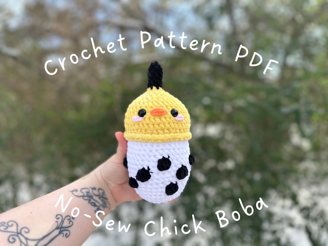 No-sew Chick Boba Crochet Pattern | PDF Pattern Only - Etsy