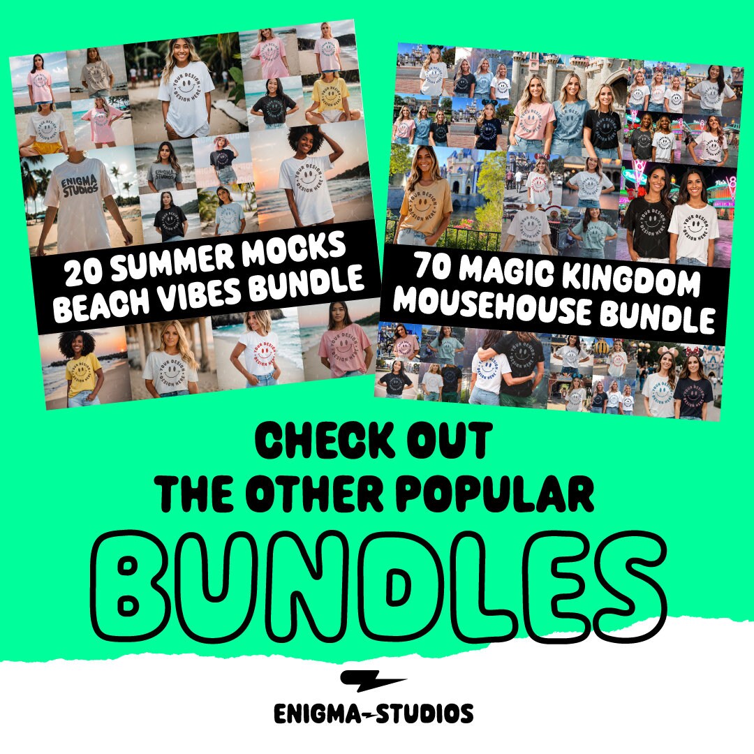 Summer Vibes Model Mockup Bundle, Oversized Tee Bundle, Aesthetic Mock ...
