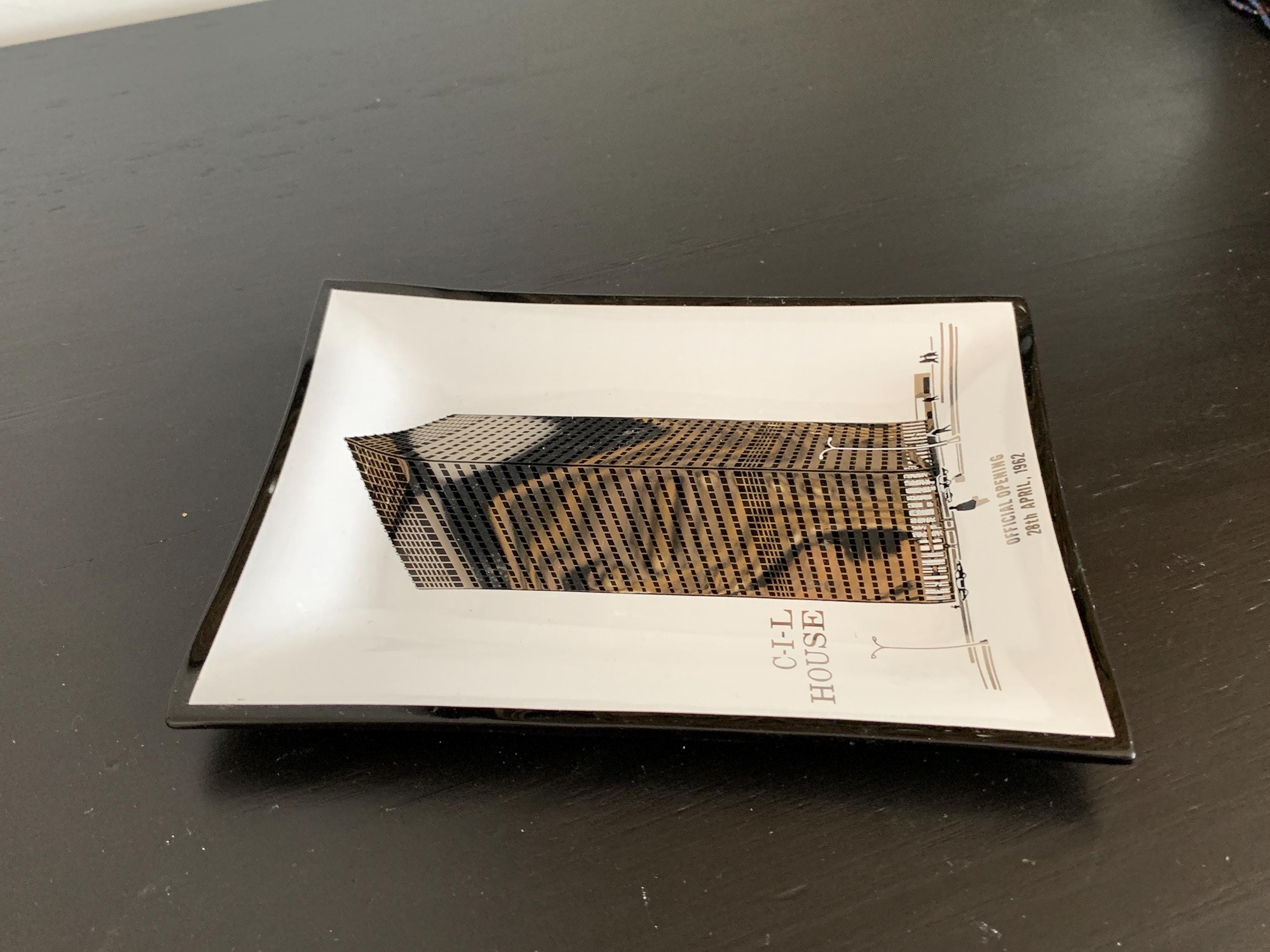 Vintage Glass Ashtray/candy Dish C-I-L House Commemorative 1962 ...