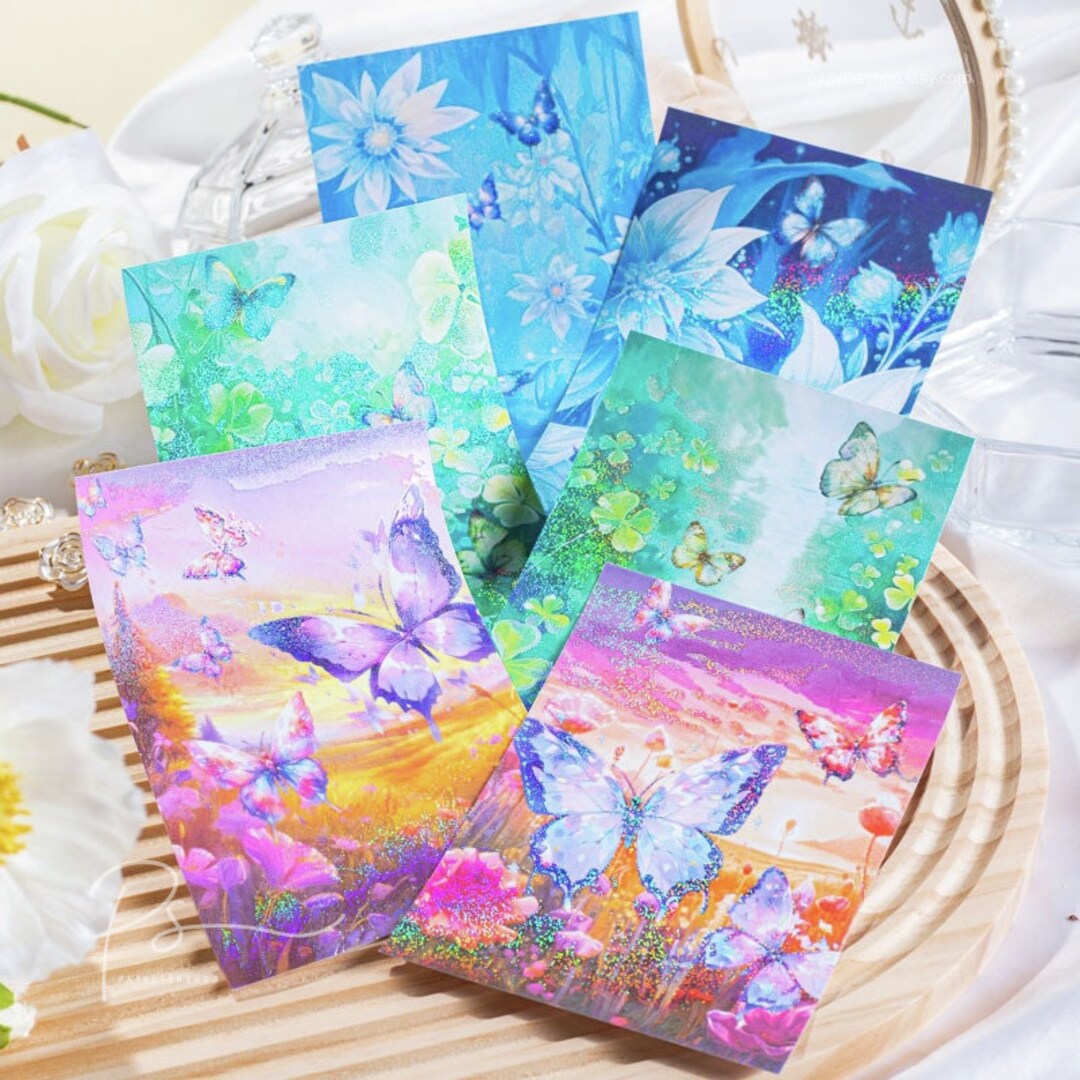 Flowers Twinkling Stickers Salt Style, Journaling for Him, Stationery ...