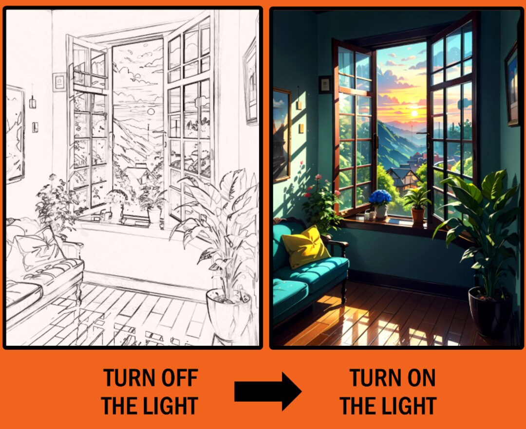 Art Line Drawing Light Painting, Wall Art Light Box, Wall Hanging ...